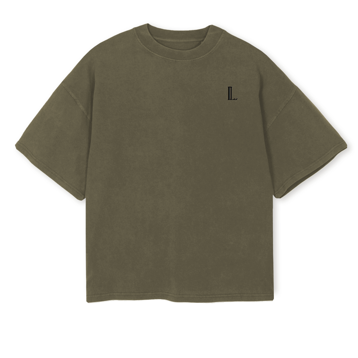 OLIV LUCEL Vintage Olive Oversized Boxy Tee. – WATC STUDIO