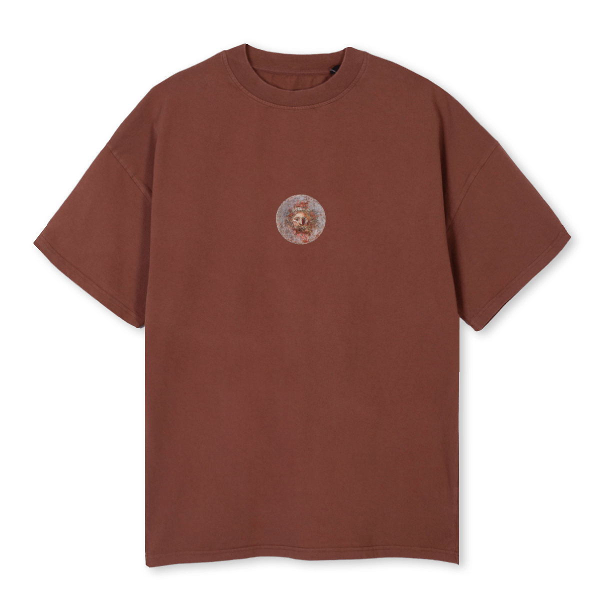 POMPEII BROWN Vintage Brown Oversized Tee. – WATC STUDIO