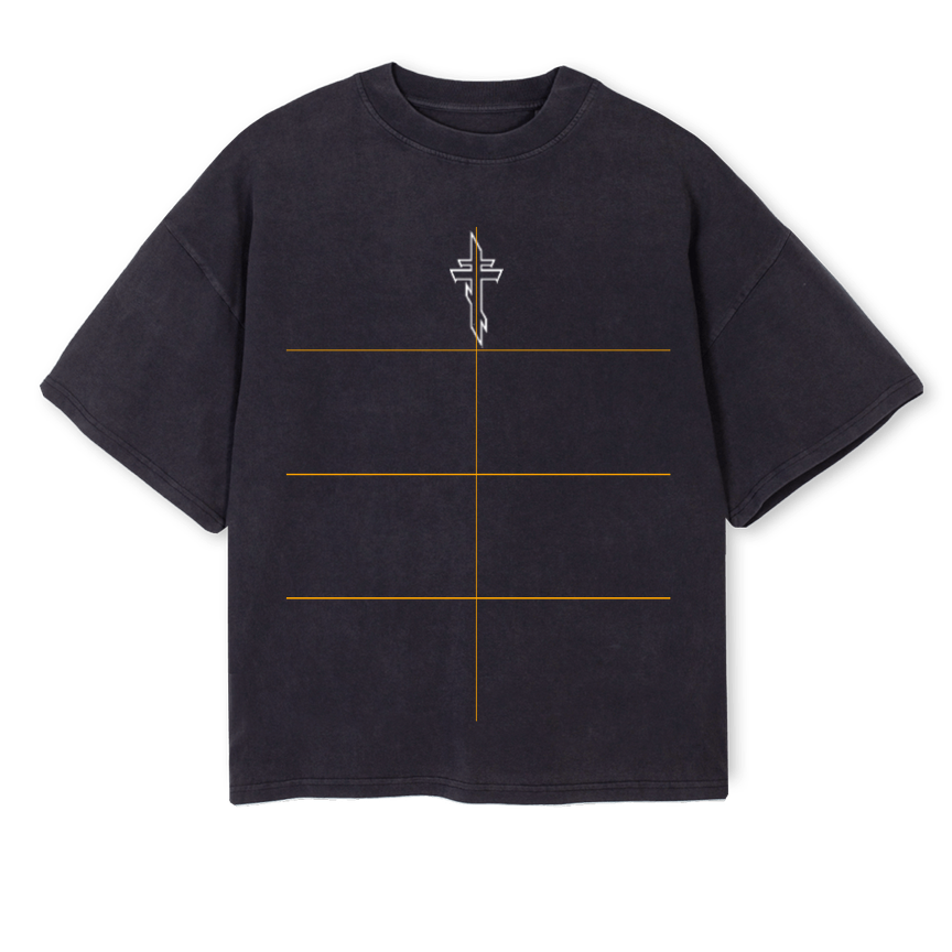 FADED Vintage Black Oversized Boxy Tee. – WATC STUDIO