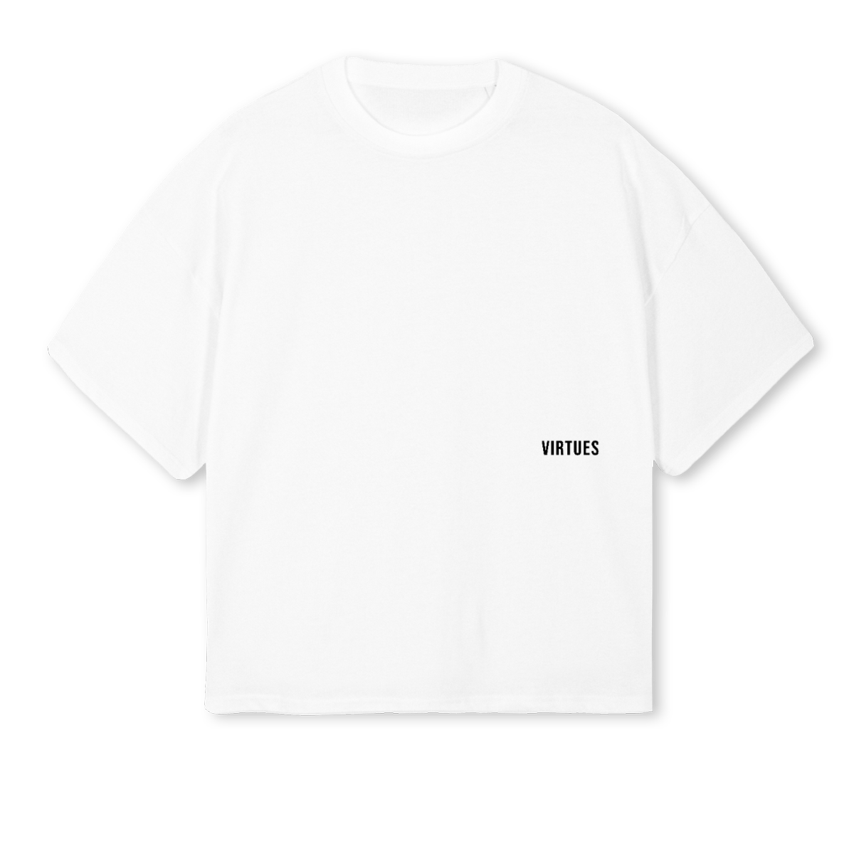 LAPLAYAWHITE White Oversized Boxy Tee. – WATC STUDIO