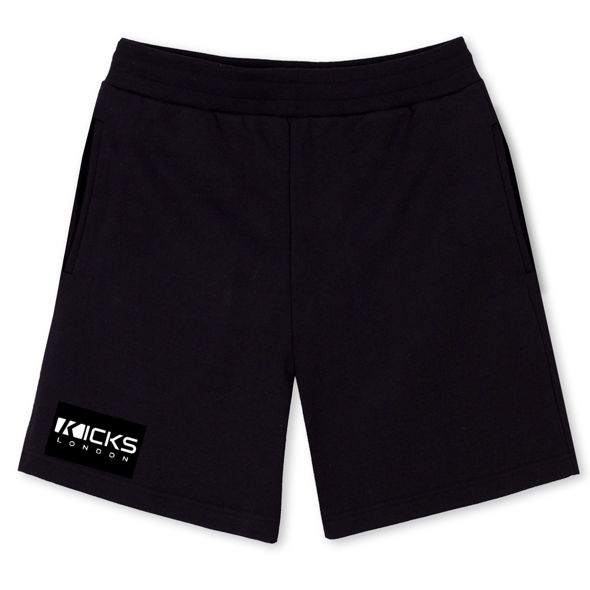 SPLON Black Relaxed Sweatshorts. – WATC STUDIO