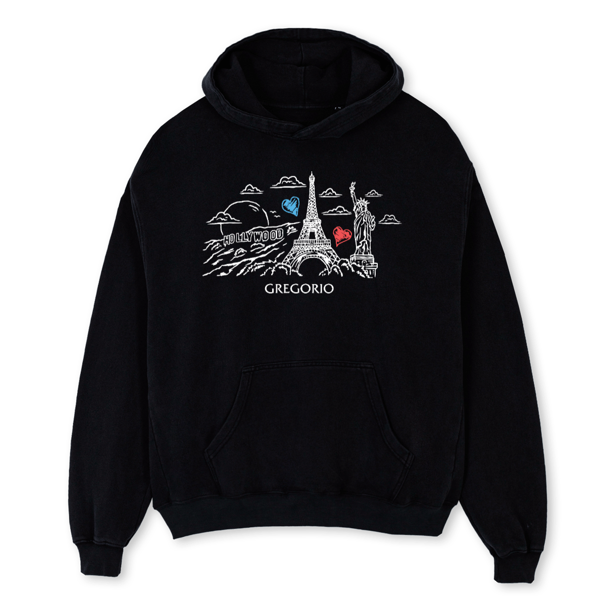 FCBH Black Oversized Hoodie. – WATC STUDIO