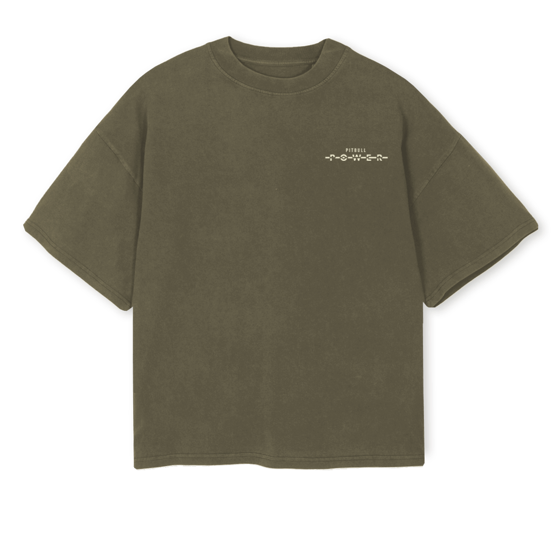 OLIVETEEBOXY Vintage Olive Oversized Boxy Tee. – WATC STUDIO