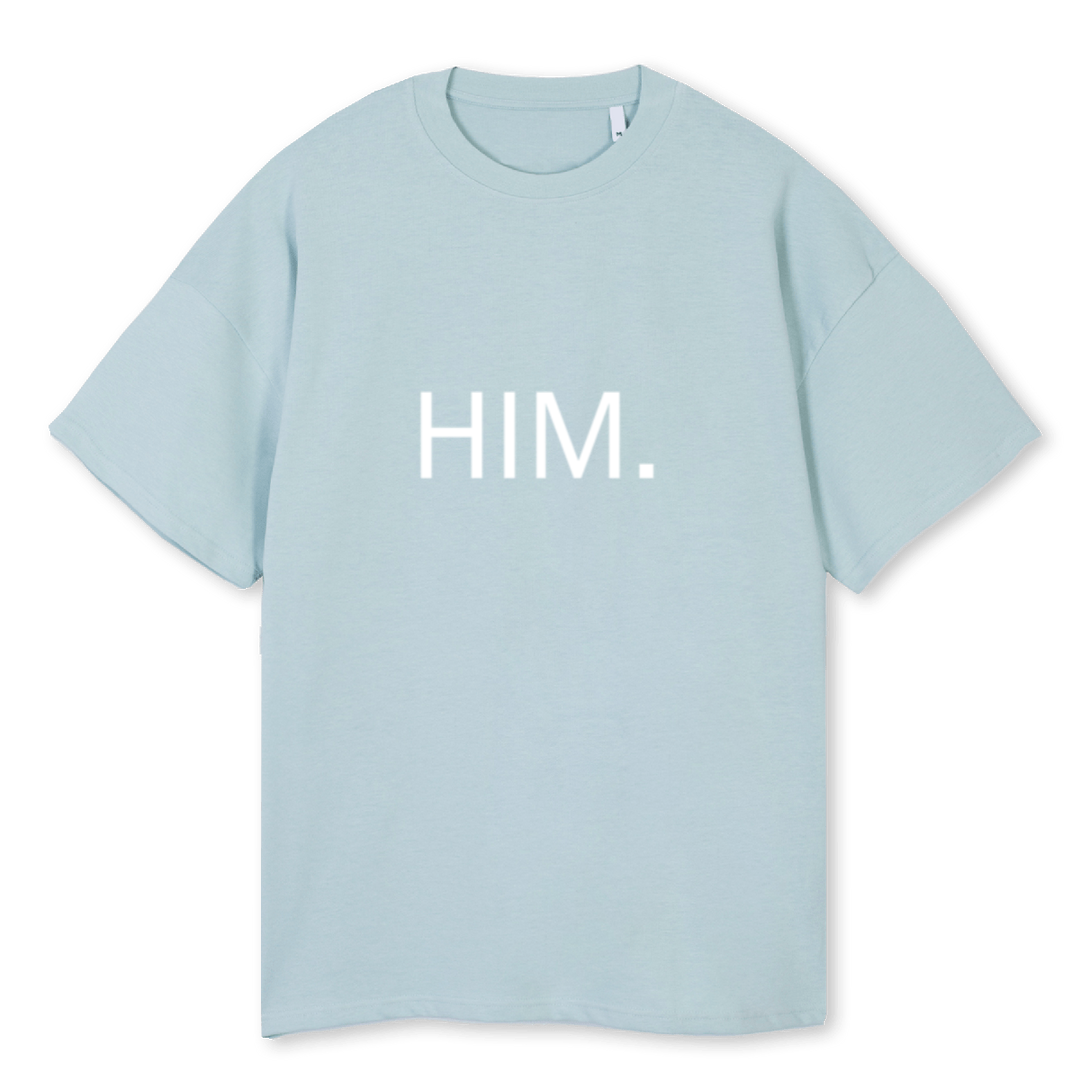 HIM Cold Blue Oversized Tee. – WATC STUDIO