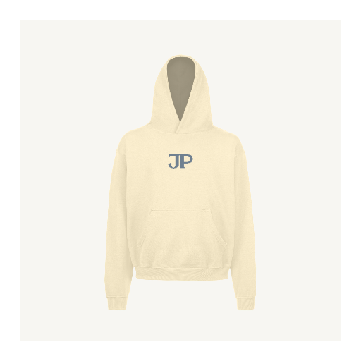 HD-CRM-EMB-Logo Cream Oversized Hoodie. – WATC STUDIO