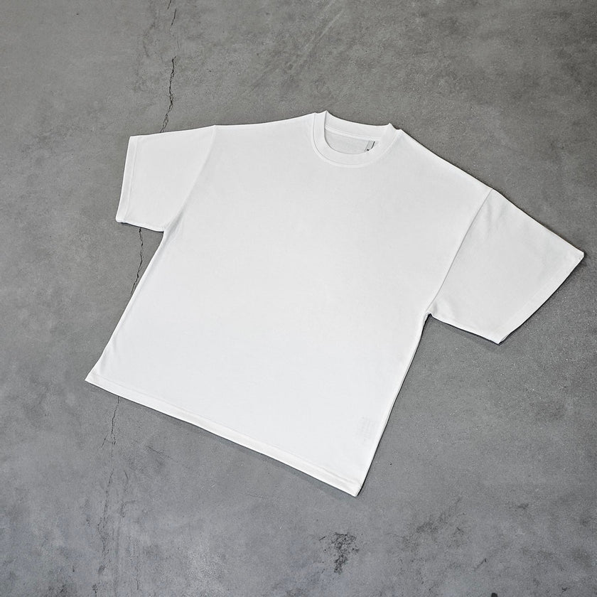 White Oversized Boxy Tee. – WATC STUDIO