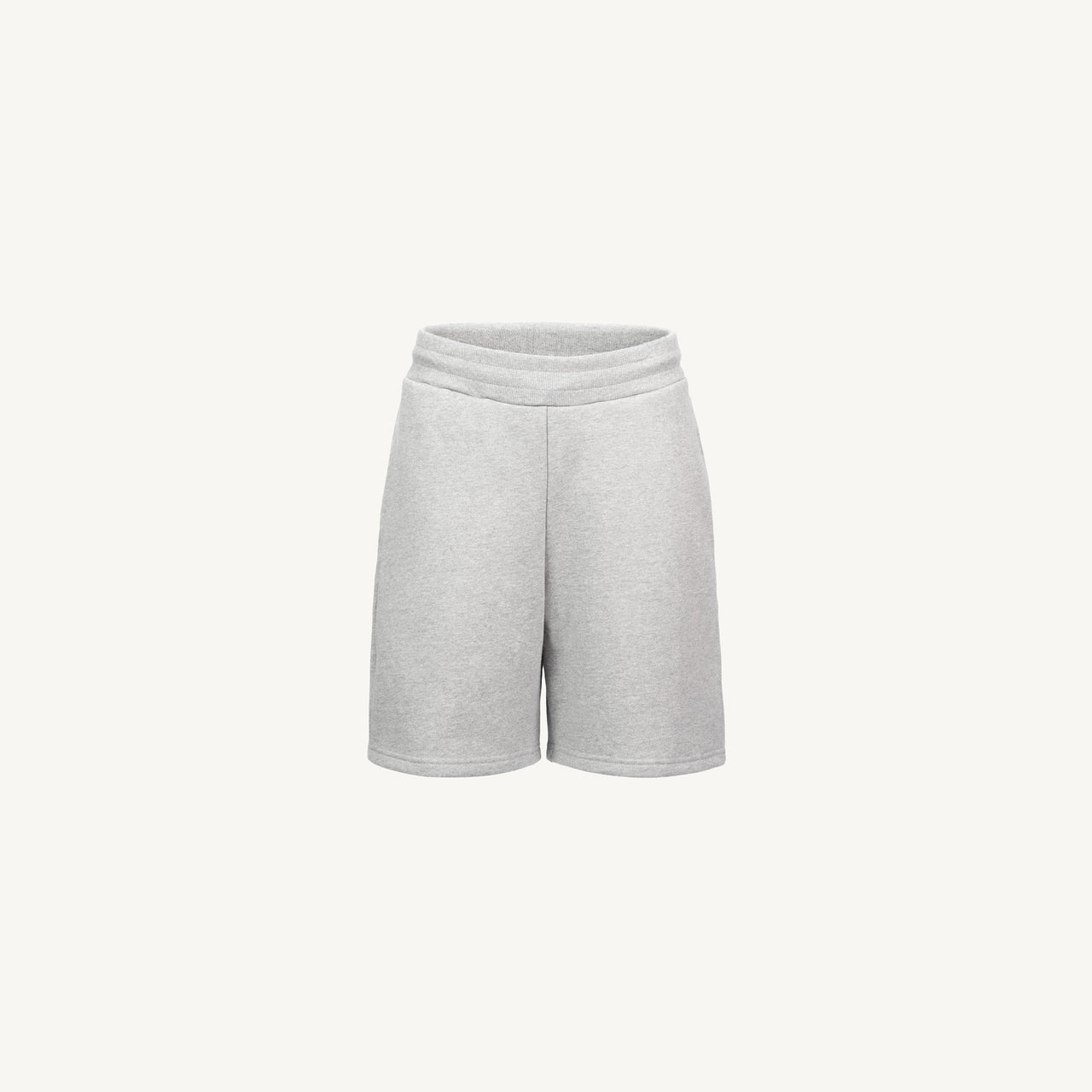 Light Grey Marl Relaxed Sweatshorts. – WATC STUDIO