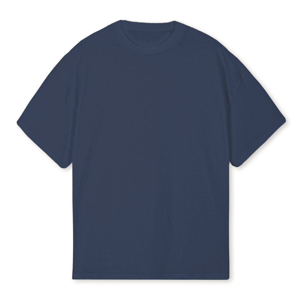 Navy Blue Oversized Tee. – WATC STUDIO