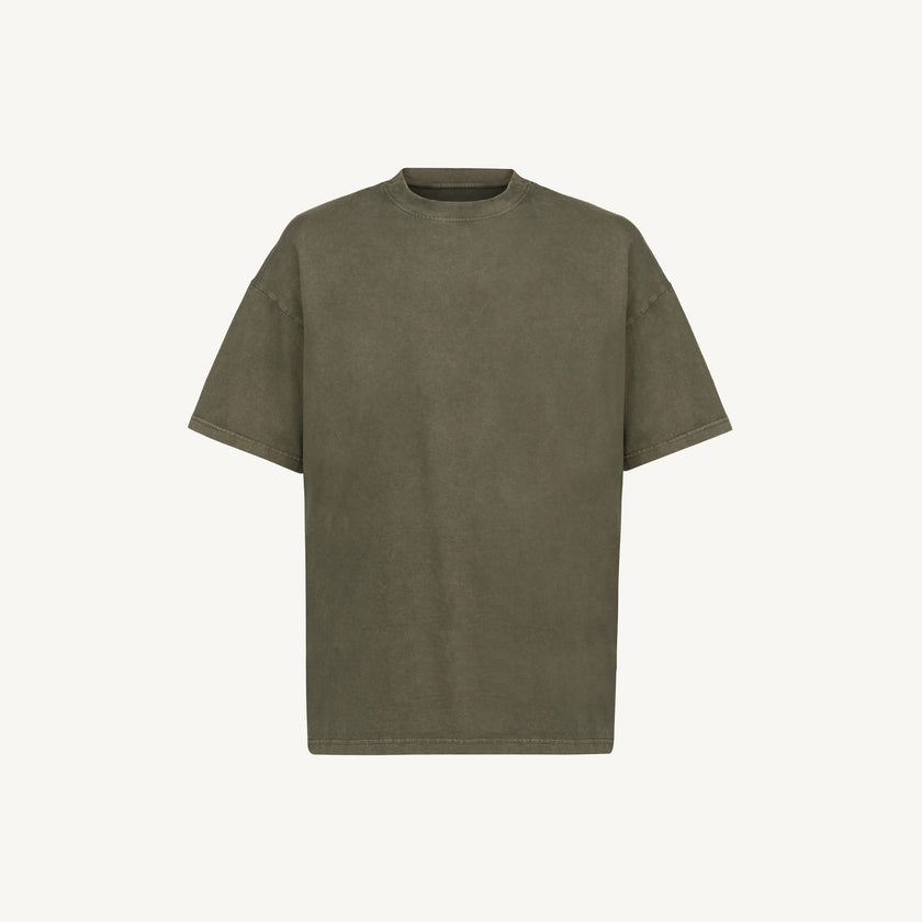Vintage Olive Oversized Tee. – WATC STUDIO