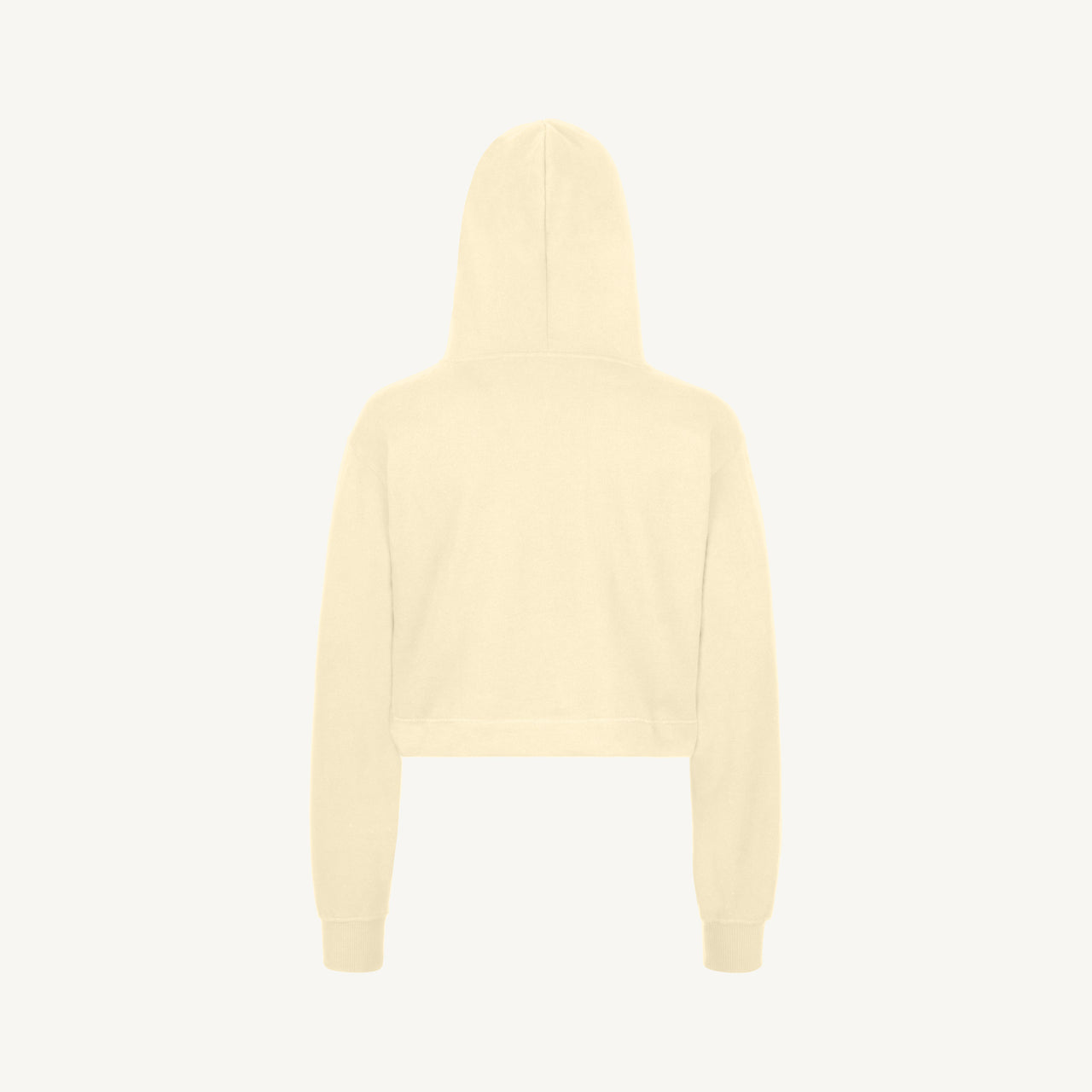Cream Cropped Hoodie. – WATC STUDIO