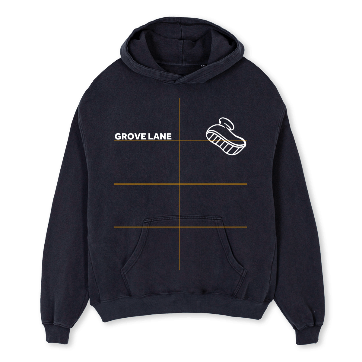 GLRC CLUB PULLOVER Vintage Black Oversized Hoodie. – WATC STUDIO