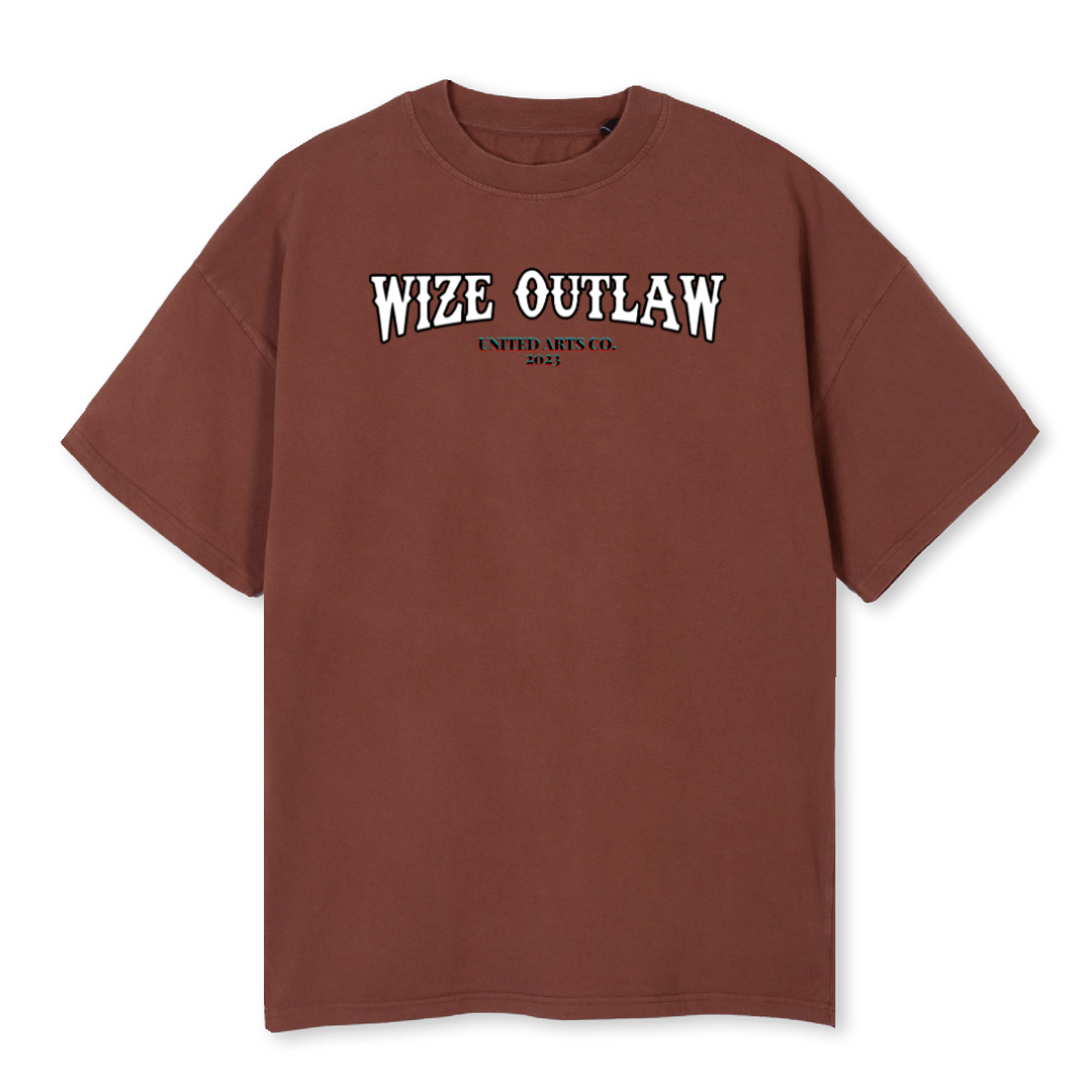 ARCH OUTLAW Vintage Brown Oversized Tee. – WATC STUDIO