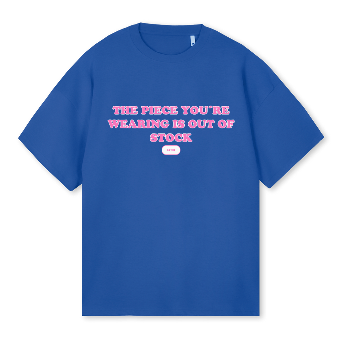 BLUESTOCK Cobalt Blue Oversized Tee. – WATC STUDIO