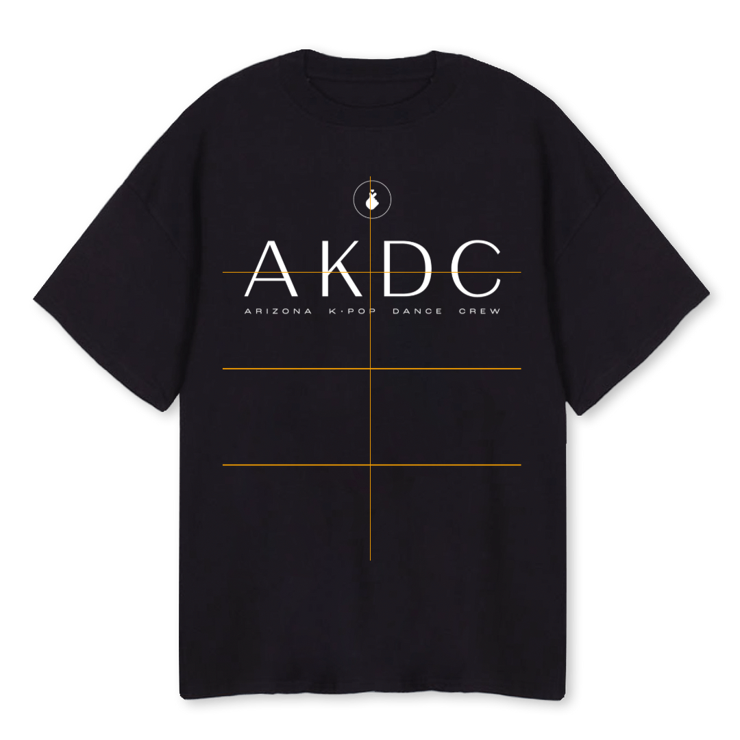 AKDC Black Oversized Tee. – WATC STUDIO