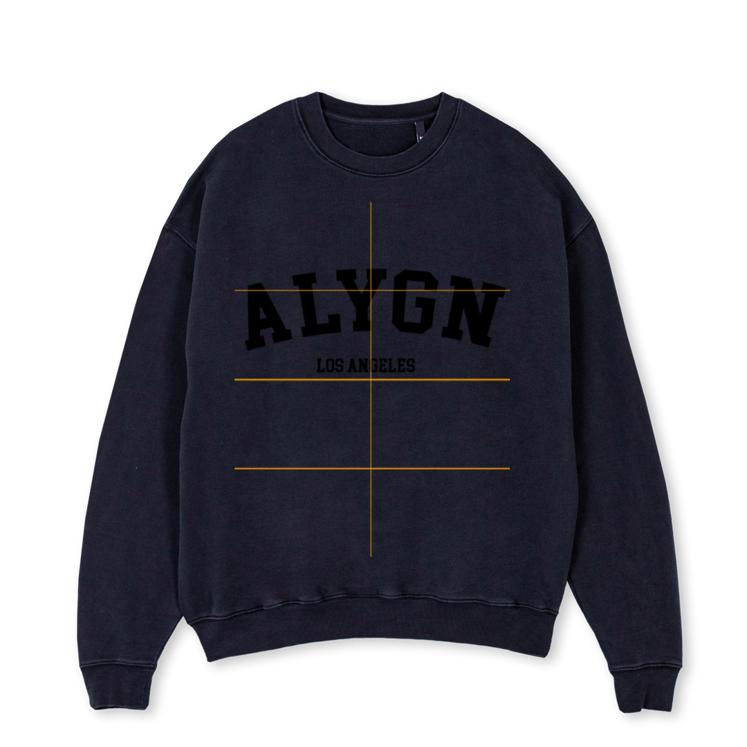 BBL Vintage Black Oversized Crewneck Sweater. – WATC STUDIO