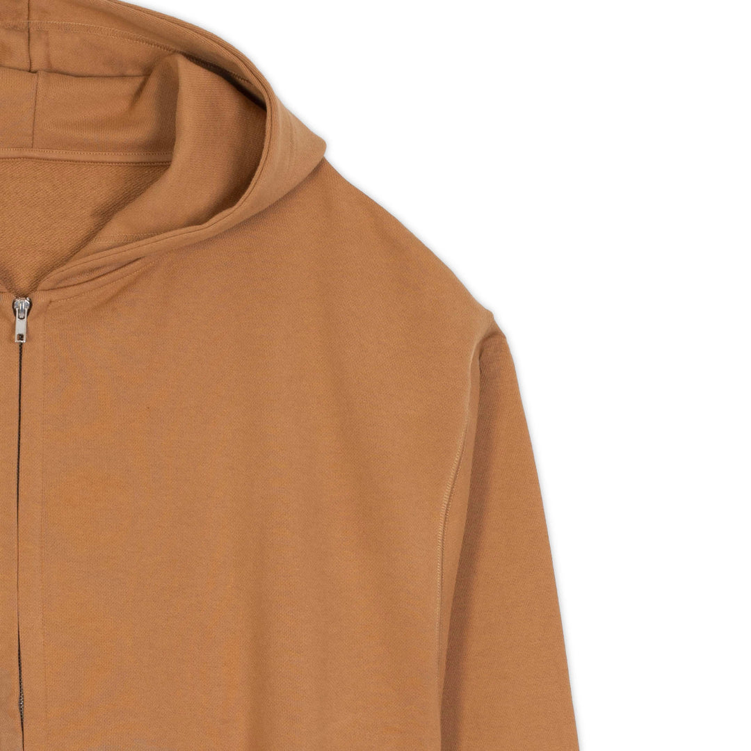 Camel Oversized Zipped Hoodie – WATC STUDIO