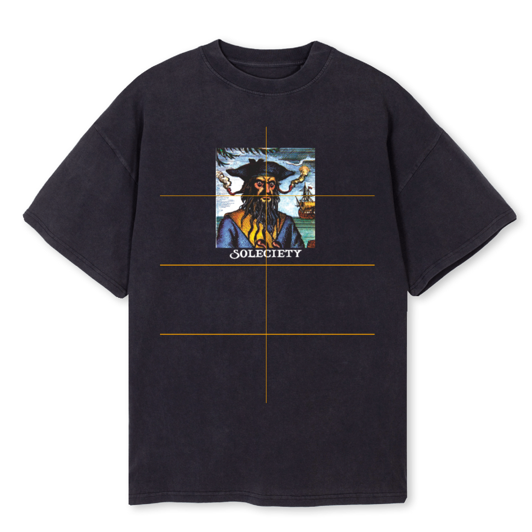 GASPY Vintage Black Oversized Tee. – WATC STUDIO