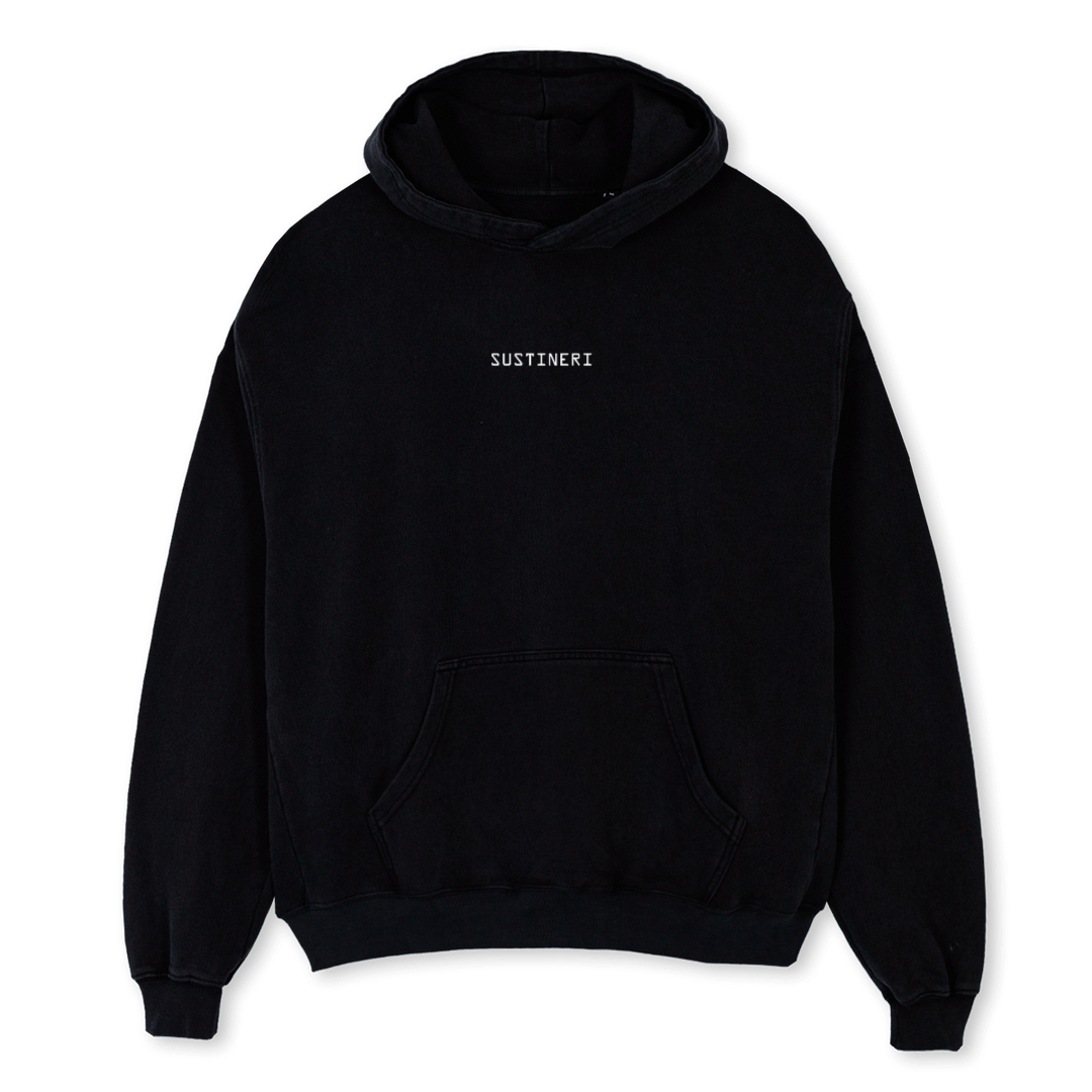 PROTOTYPE PRINT OSH Black Oversized Hoodie. – WATC STUDIO
