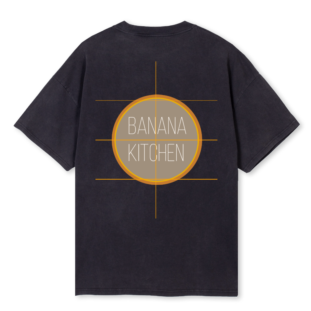BANANA TEA BL DO Vintage Black Oversized Tee. – WATC STUDIO